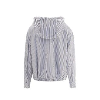 Prada Womens Blue Polyamide Bomber Clothing
