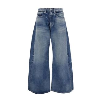 Icon Denim Los Angeles Jean Large Taille Haute Cami - Femme - Jeans - Bleu - Taille: W26