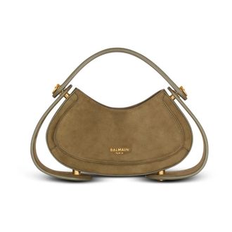 Balmain Femme, Sacs, Vert, Taille: ONE Size Sac Jolie Madame Medium en cuir su&eacute;d&eacute;