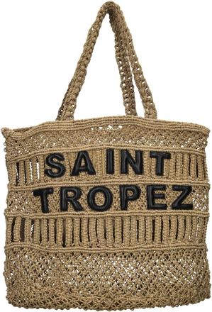 De Siena shoes Femme, Sacs, Beige, Taille: ONE Size Saint Tropez Jute Tote