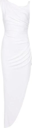Elisabetta Franchi Femme, Robes, Blanc, Taille: 34 FR Robe en jersey cr&ecirc;pe avec bretelle bijou