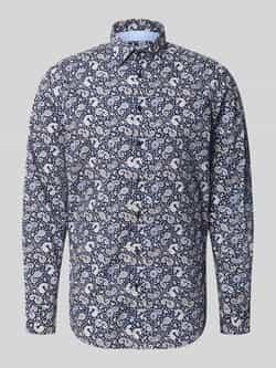Christian Berg Regular Fit Freizeithemd mit Paisley-Muster und Kentkragen