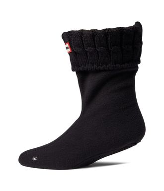 Hunter Hunter Recycled 6 Stitch Cable Short Sock Unisex - Black - 39-42 EU