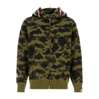 A Bathing Ape 1st Camo Shark Sweatshirt - - Sweatshirts & Hoodies - Herren - Gr&uuml;n - XL