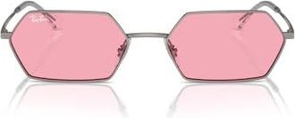 Ray-Ban Óculos De Sol Yevi 0rb3728 004/84 Tam 58, Lunettes de Soleil Mixte, Anthracite