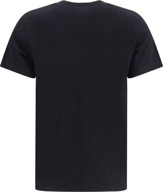 Balmain Embroidered Logo Cotton T-Shirt - Black