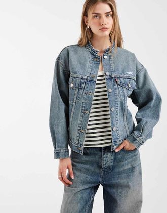 Levi's Veste camionneur style ann&eacute;es 90 - Bleu