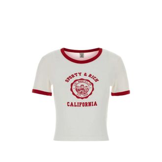 Sporty & Rich Graphic-print Ringer T-shirt