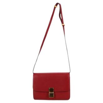 Celine Pre-owned Sac Bandouli&egrave;re Classic Box Moyen - Femme - Pre-owned - Rouge - Taille: ONE Size