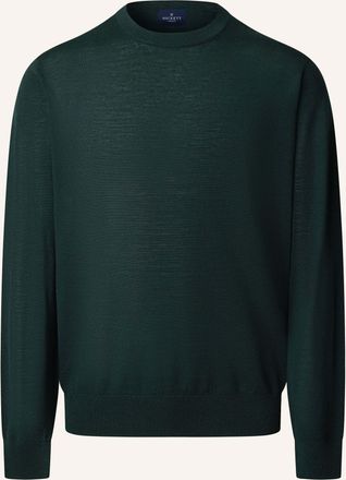 Hackett Pullover Merino Silk Crew gruen