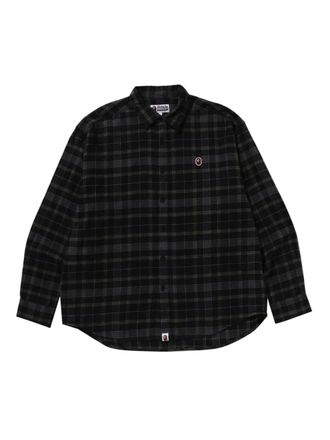 A Bathing Ape chemise à patch logo - Noir