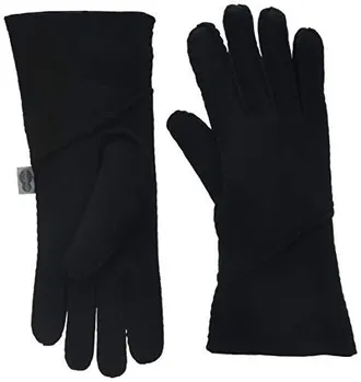 SNUGRUGS Femme Vicky, Sheepskin Glove with Fold Back Cuff Gants, (Black Black), (Taille Fabricant: Large 7.5)