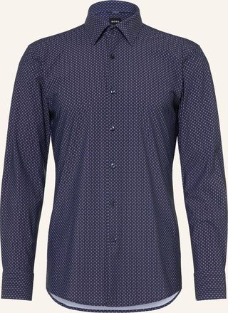 HUGO BOSS Hemd Hank Slim Fit blau