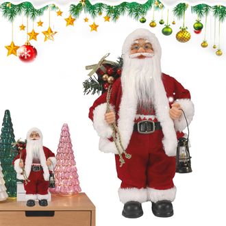 Generic Weihnachtsmann Figuren - Stehende Schreibtischdekoration | Weihnachtsmann Statue Mit Laterne,Für Neujahr Weihnachten Wohnzimmer Wochenendparty Nachtti