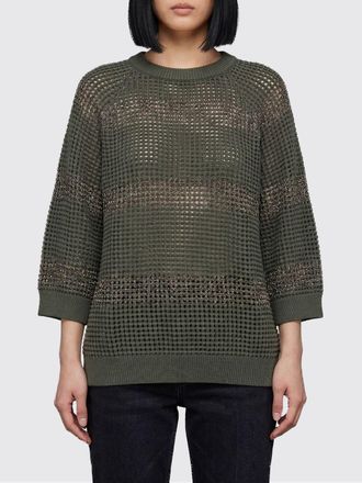 Brunello Cucinelli Maille en coton avec paillettes