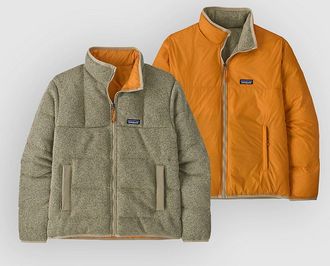 Patagonia Reversible Down Better Fleece Pullover weathered stone