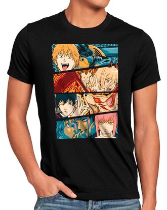 style3 Devil Hunters Herren T-Shirt denji Man Anime Manga Cosplay Chainsaw Devil, Gr&ouml;&szlig;e:XXL