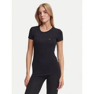 Emporio Armani T-Shirt EW000408 AF25571 UC001 Schwarz Regular Fit