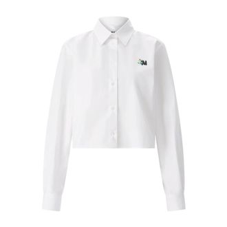 Msgm Baumwollbluse - - Blouses & Shirts - Damen - Wei&szlig; - S