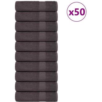 vidaXL Handtücher 50 Stk. Anthrazit 50x100 cm 360 g/m² 100% Baumwolle - Vidaxl