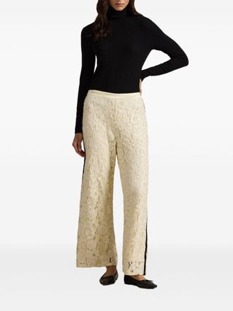 Polo Ralph Lauren Womens Trousers Cream Cotton