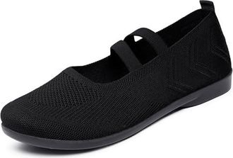 Generic Mocassins &agrave; enfiler pour femme, en maille respirante, chaussures de marche plates &agrave; bout rond, baskets dentra&icirc;nement confortables, l&eacute;g&egrave;res et d&eacute;contra