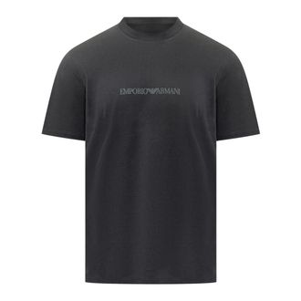 Emporio Armani Homme, Tops, Bleu, Taille: S T-shirt Essential Coupe Ajust&eacute;e en Jersey de Coton Pima