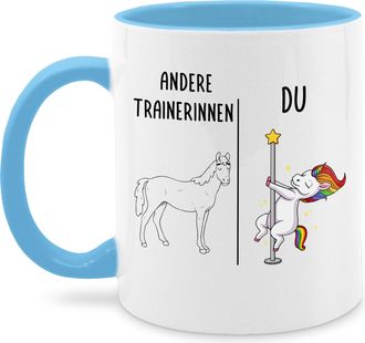 Shirtracer Tasse Tassen 325ml - Andere Trainerinnen Dabbing Einhorn | Trainerin Geschenk für Beste Trainerin | Lieblingstrainerin | Hundetrainerin Reitlehrerin F