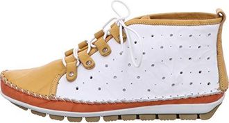 Gemini Bottines en Cuir pour Femmes. 382005-01, Pointure:42 EU, La Couleur:Jaune