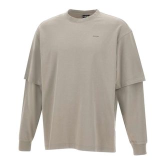 G-Star Homme, Tops, Gris, Taille: S Double Sleeve Sweater