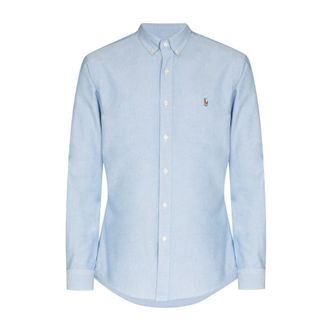 Polo Ralph Lauren Slim Fit Oxford Hemd - - Shirts - Herren - Blau - 2XL