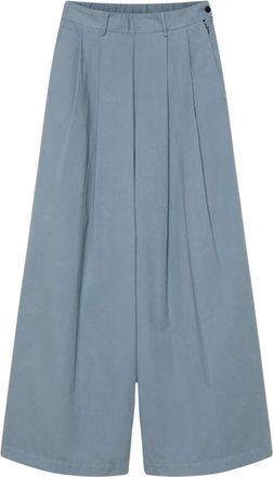 Pomandere Femme, Pantalons, Bleu, Taille: 34 FR Wide Pantalons