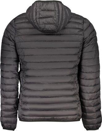 U.S.Polo Association Outdoorjacke Stylische schwarze Herrenjacke mit Kapuze und vielen Taschen