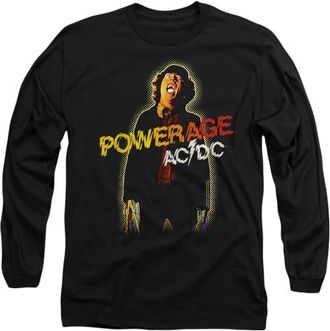 AC/DC ACDC Powerage Mens Long Sleeve T Shirt, Noir, XL Mixte