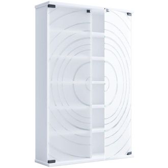 ebuy24 Ebuy24 - Etag&egrave;re cd/dvd m&eacute;dia Tilano h. 92 x l. 60 x p. 18 cm Blanc