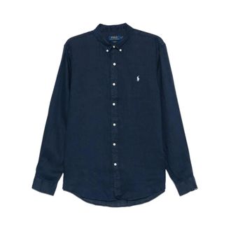 Polo Ralph Lauren Leinenhemd - - Shirts - Herren - Blau - S