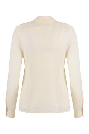 Max Mara Womens Silk Shirt Vongola White