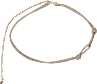 Fiorella Rubino Femme, Accessoires, Jaune, Taille: M/L Super Bright Knotted Drawstring Effect Belt