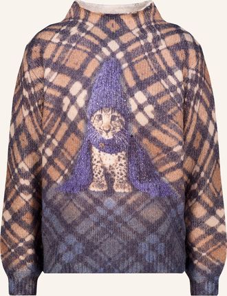 Monari Monari Pullover Mit Schmucksteinen braun