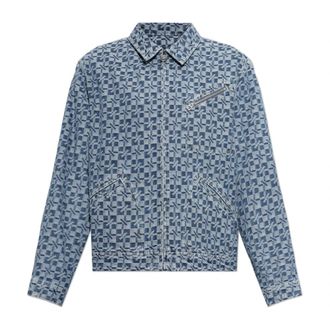 Kenzo Monogram Denim Jacket - - Jackets - Herren - Blau - L