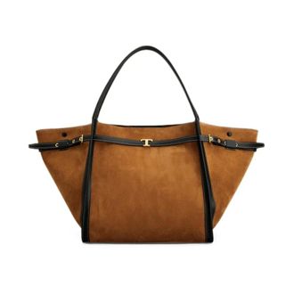 Tod's TIM Medium Shopping Bag - Femme - Sacs - Brun - Taille: ONE Size