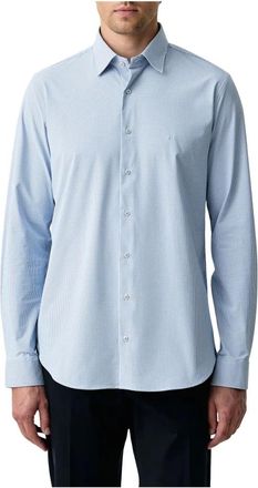 Michael Kors Chemise &agrave; carreaux coupe slim - Homme - Chemises - Bleu - Taille: L