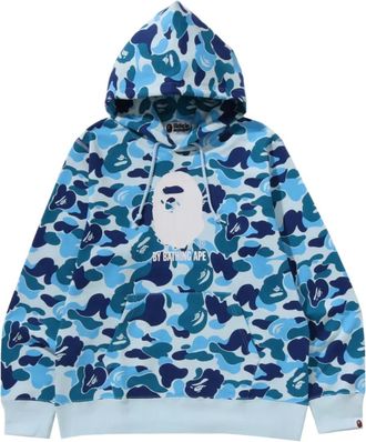 A Bathing Ape hoodie à imprimé camouflage - Bleu