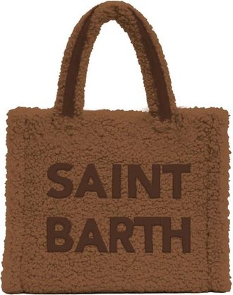 Saint Barth Femme, Sacs, Brun, Taille: ONE Size Colette Teddy Handbag