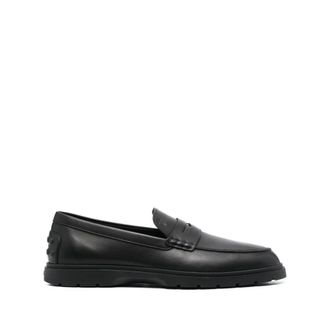 Tod's Schwarze Klassische Mokassins Lederschuhe - - Shoes - Herren - Schwarzk - 42 1/2 EU