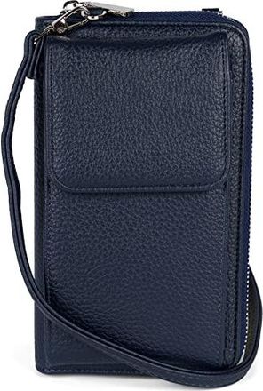 styleBREAKER Mini-portefeuille pour dames avec compartiment pour t&eacute;l&eacute;phone portable et protection RFID, sac &agrave; bandouli&egrave;re, poche pour t&eacute;l&eacute;phone portable, sac crois
