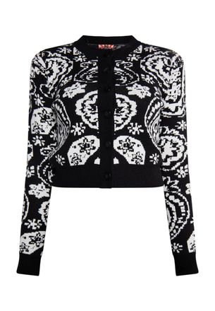 Mymo Strickjacke Damen schwarz