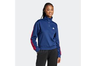 adidas Sweatjacke ICONIC WRAPPING 3-STREIFEN SNAP TRACK