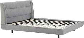 Vente-Unique Letto matrimoniale Con rete - 140 x 190 cm - Grigio - ISYDE