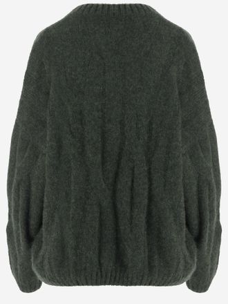 Allude Womens Cashmere And Silk Sweater Green